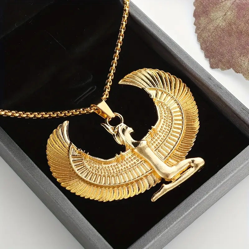 Beautiful Egyptian Style Pendant - Indigo Dragon